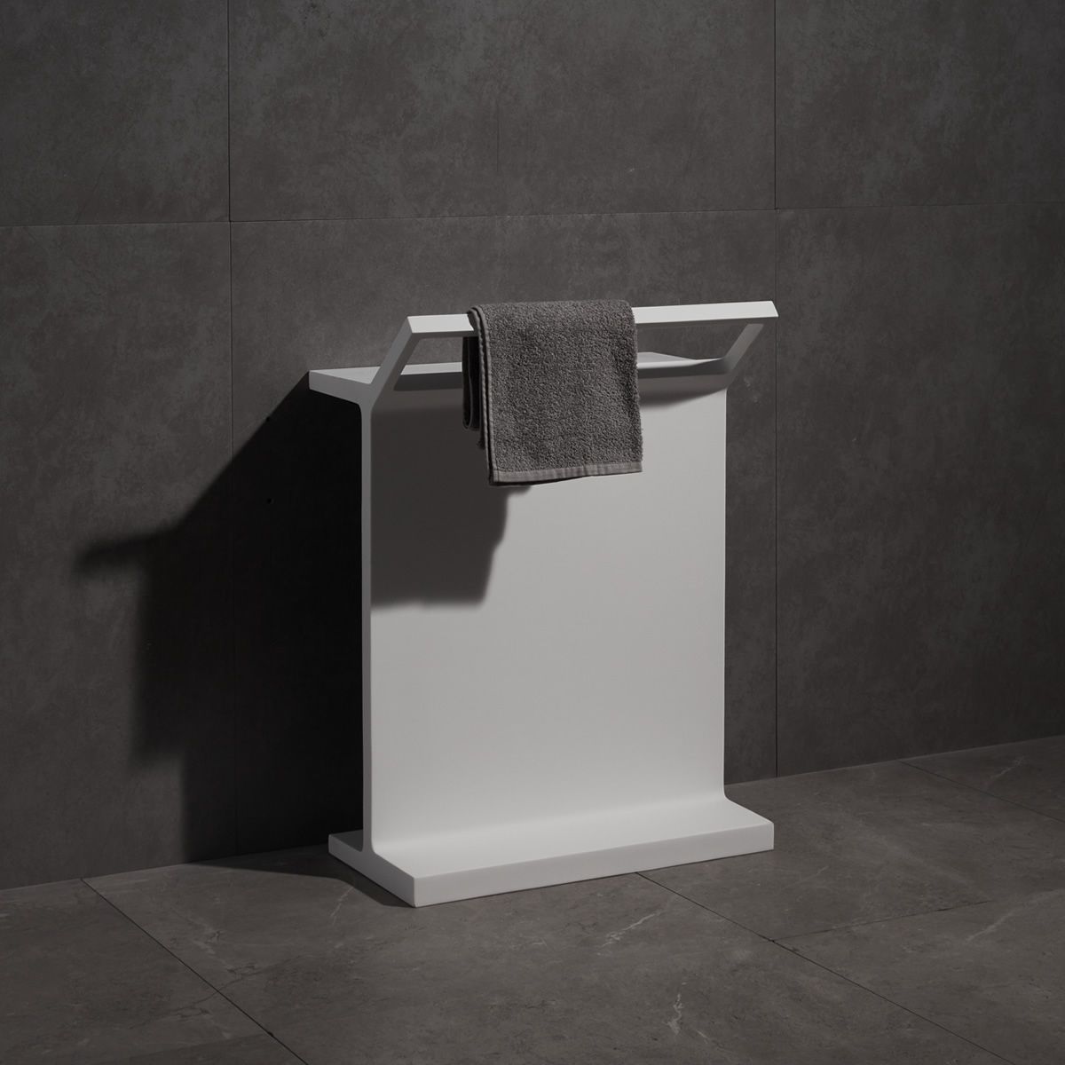 Lorenzo Matt White Freestanding Stone Bath 1500mm