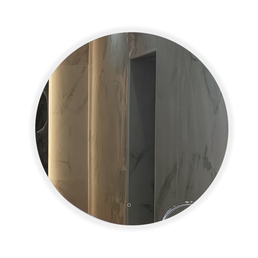 Alcala 60cm Heated Anti-Fog Round LED Bathroom Mirror